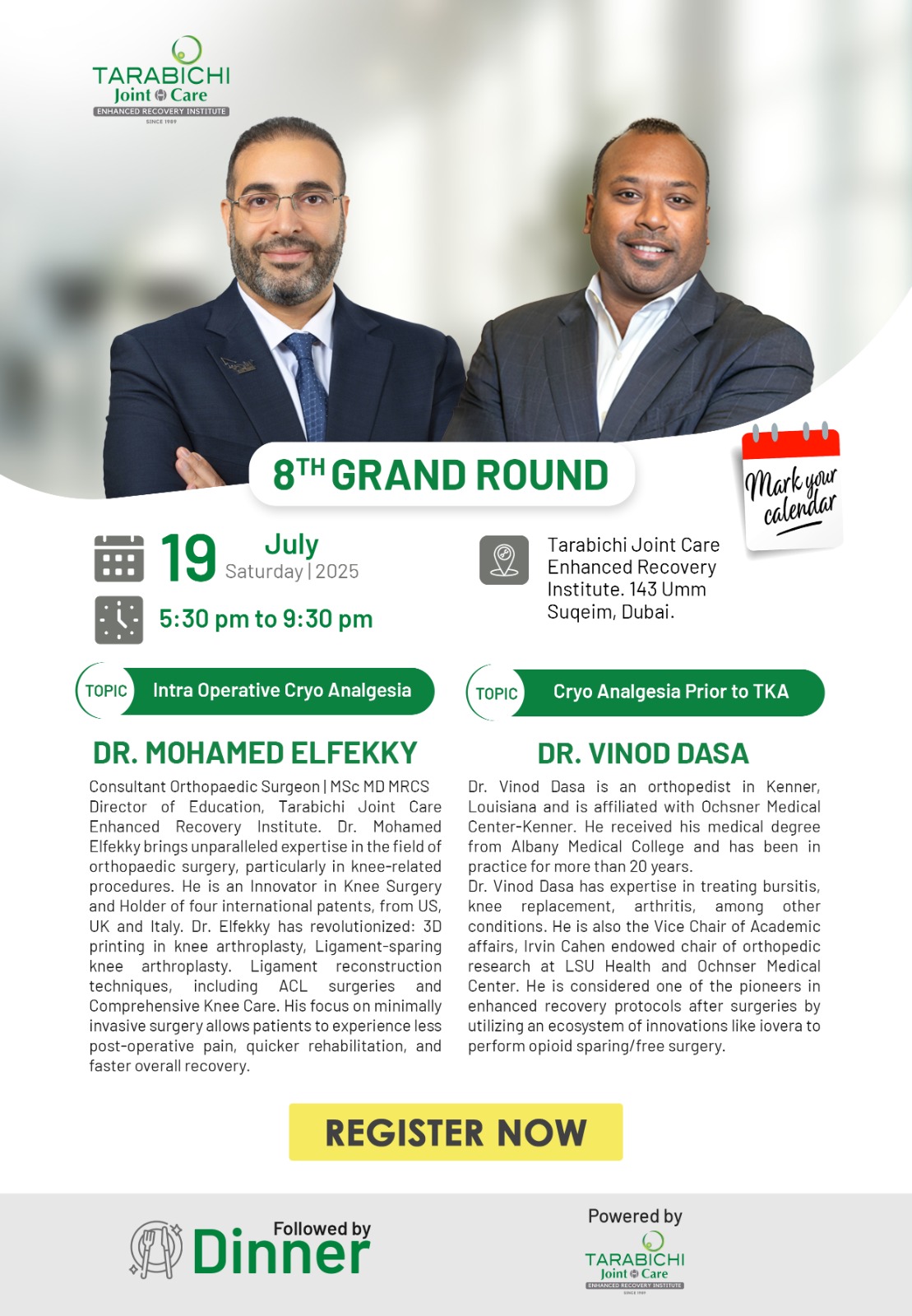 8th grand round – Tarabichi Joint Care 2.0 - Tarabichi