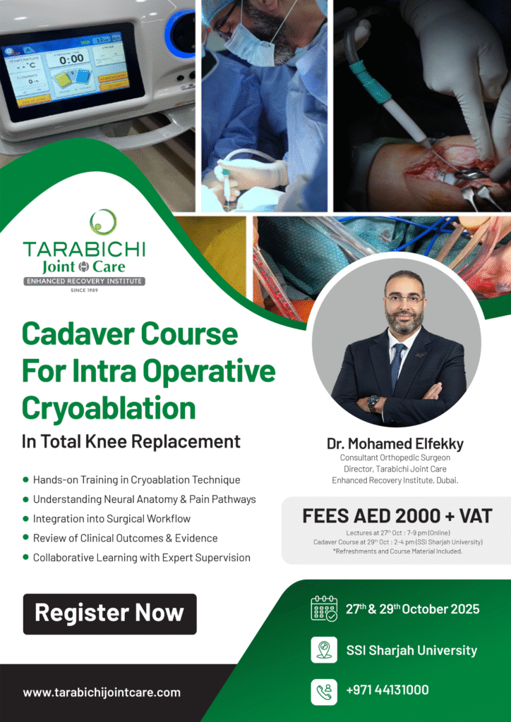 Cadaver course for Intra Operative Cryoablation in Total Knee ...